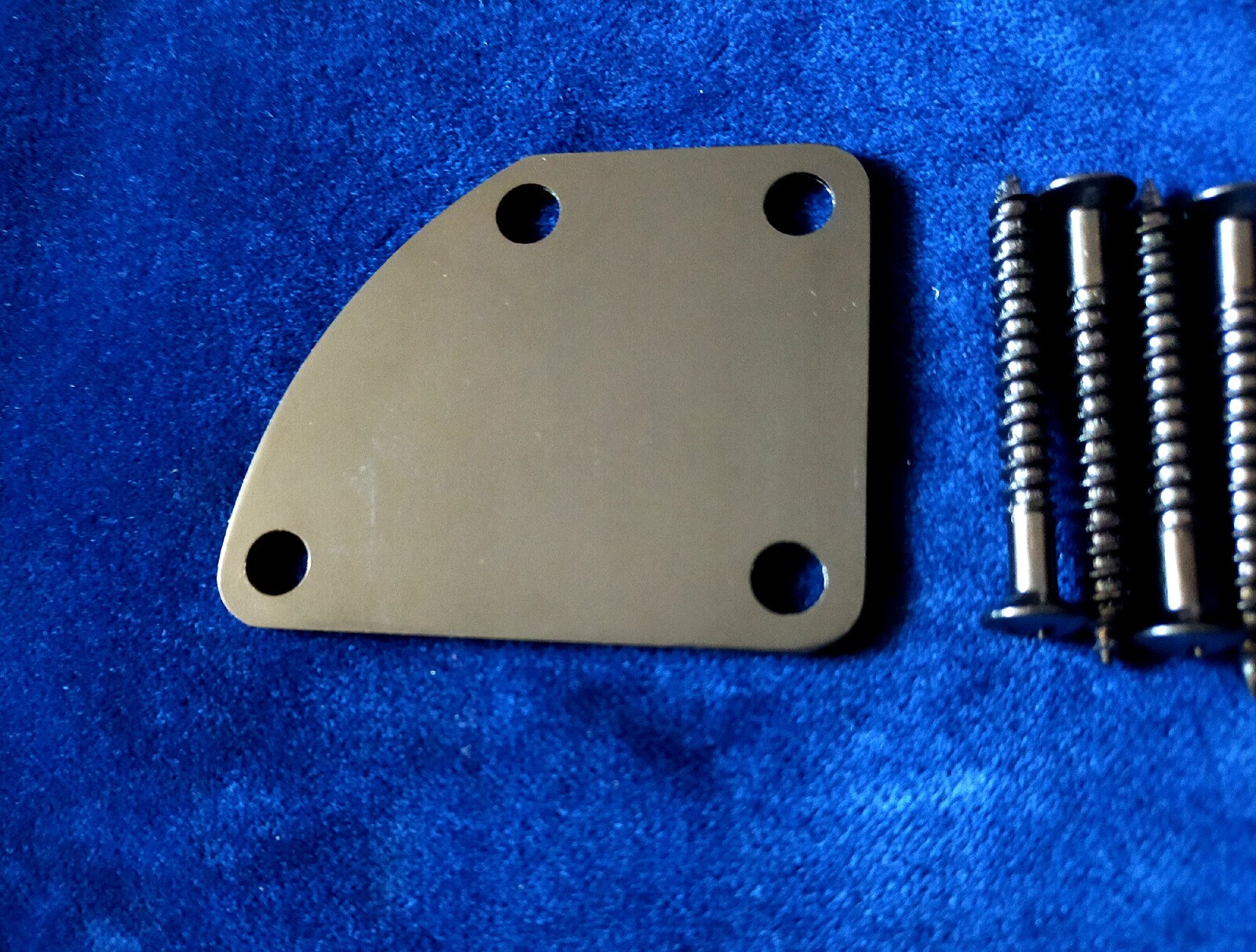 Black cutaway Curved neck plate stratocaster tele Strat ST electric ...