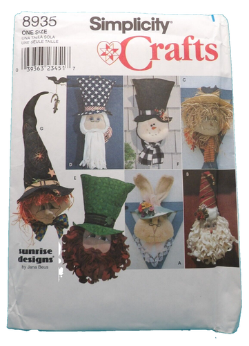 Simplicity Sewing Pattern 8935 Holiday Door Decorations UNCUT | eBay