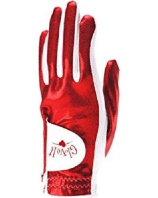 NEW LADIES GLOVE IT RED CLEAR DOT GOLF GLOVE. SIZE SMALL, MEDIUM, LARGE ...
