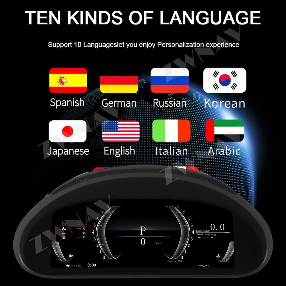 Digital Dashboard Cluster Virtual Cockpit Carplay For BMW 3 Series E46 ...