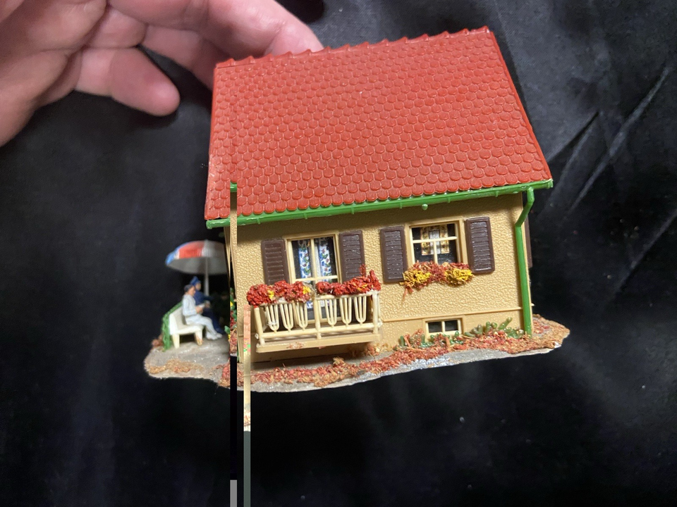 Vintage Fully Assembled Houses (2) for HO Model Train Set Town 1:87 | eBay