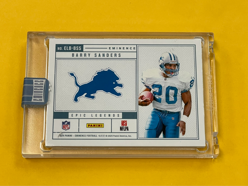 2024 Panini Eminence Barry Sanders Epic Legends Fine Silver Troy Ounce ...