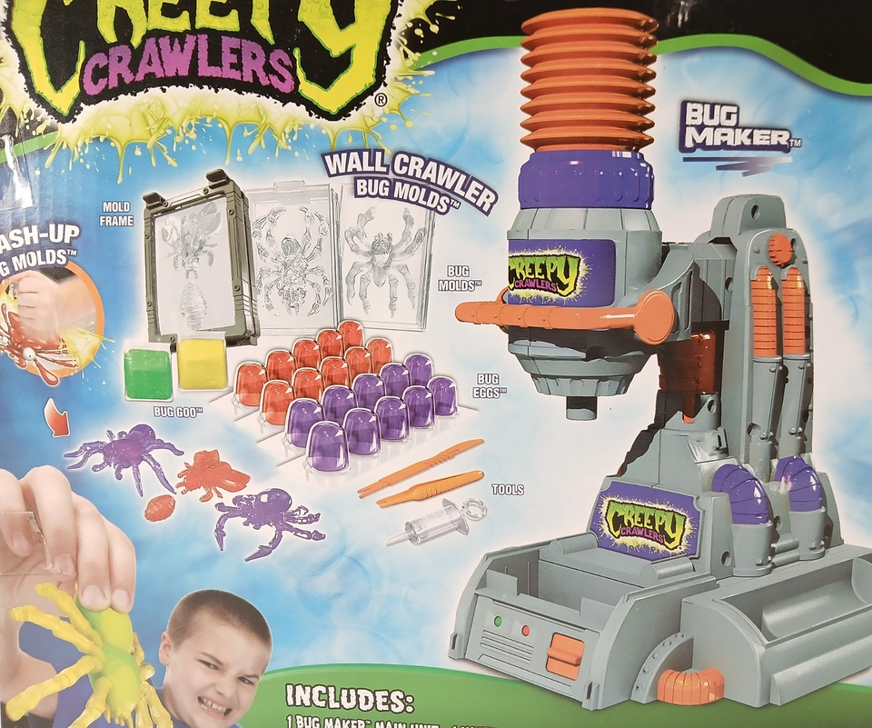 Creepy Crawlers BUG MAKER Toy Playset + Bug Eggs Refill CREATE-FILL ...