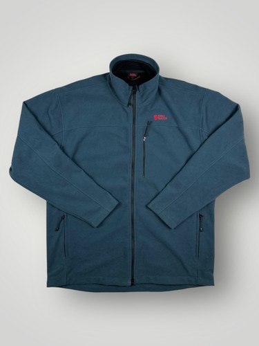Fjallraven fleece windproof zip jacket blue men’s XXL | eBay