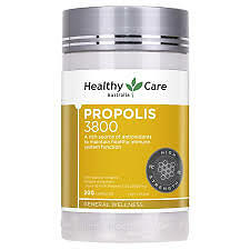 Healthy Care Ultra Premium Propolis 3800mg 200 Capsules Maintain Immune ...
