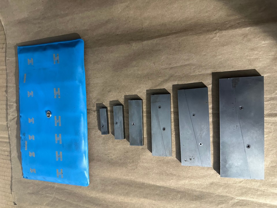 USA MADE 6 PIECE ADJUSTABLE SLIDING PARALLELS / MACHINIST TOOLS .375 ...