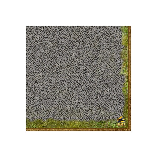 City Cobblestone with Grass Edges 36"x36" Battle Mat - D&D Pathfinder ...