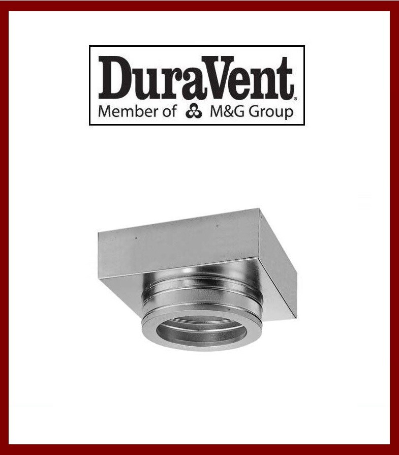 DURAVENT 6" DuraTech Vent Pipe- Flat Ceiling Support Box #6DT-FCS NEW ...