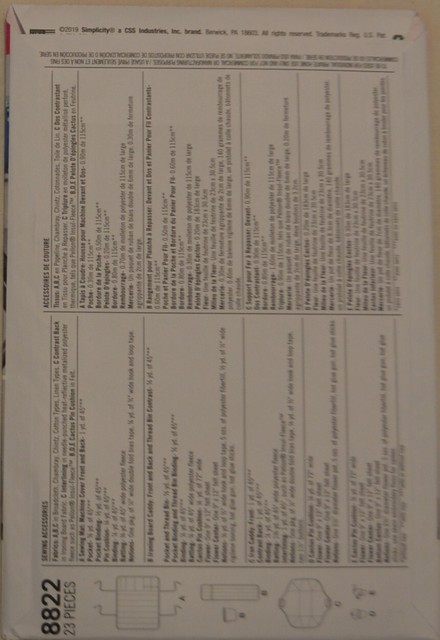 Sewing Room Accessories Simplicity Pattern 8822 for sale online | eBay