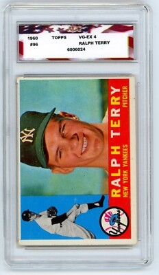 1960 Topps #96 Ralph Terry AGC 4 New York Yankees | eBay
