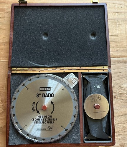 MIBRO 8” Carbide Stacking Dado Set Complete 14 Piece New In Box | eBay