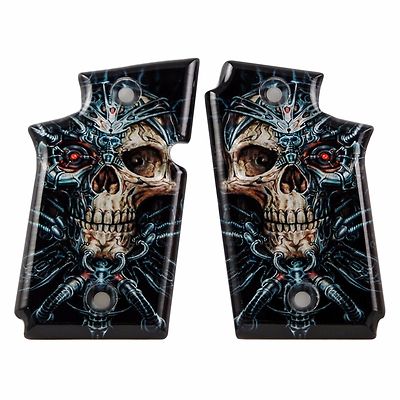 Custom P938 Ambidextrous SPD Acrylic Grips Bio Skull | eBay