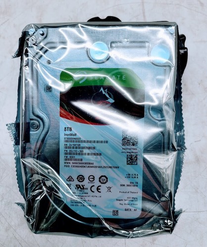 Lot of 2 SEAGATE IronWolf ST8000VN0022 8TB 3.5'' SATA Hard Drive RPM ...