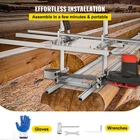 Portable Chainsaw Mill Aluminum Steel Planking Lumber+9FT Rail Mill ...