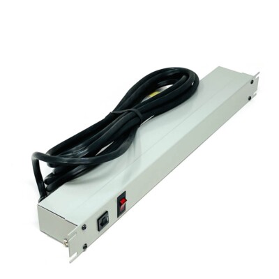 Hammond MFG 1583H6B1 Relocatable Power Tap 1U 19in Rackmount 6 Outlets ...