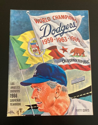 Vintage 1966 Los Angeles Dodgers Yearbook | eBay