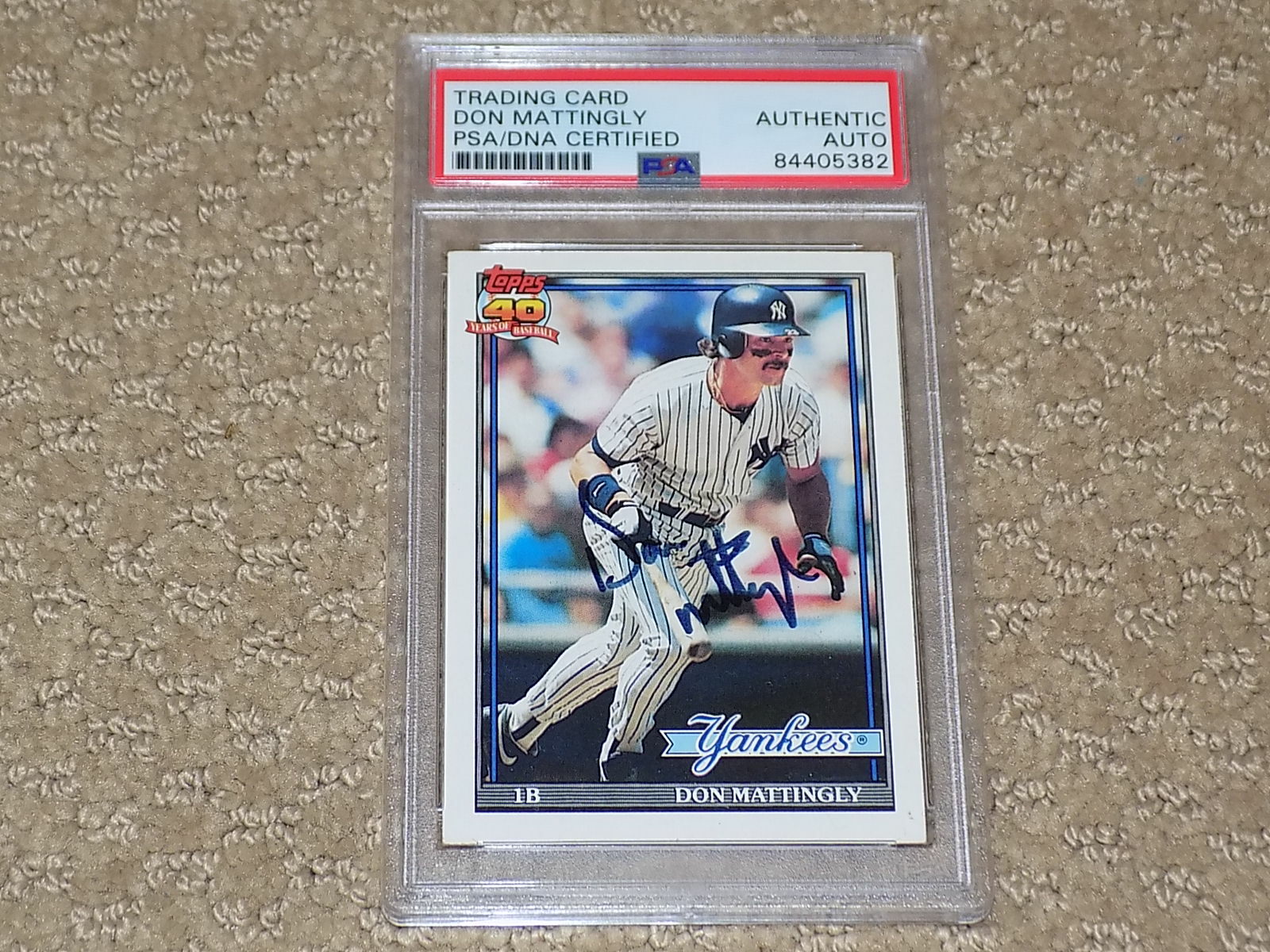 Don Mattingly Autographed Memorabilia | Signed Photo, Jersey ...