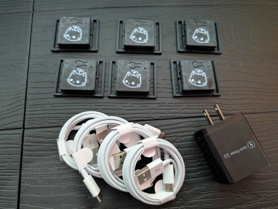 SlimeVR Compatible Full Body Tracking FBT VRCHAT VR 6 Trackers LSM6DSV ...