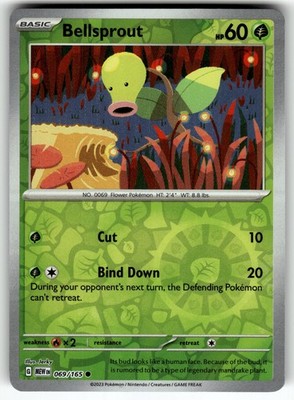Bellsprout 069/165 SV: Scarlet & Violet 151 NM Pokemon Card TCG | eBay