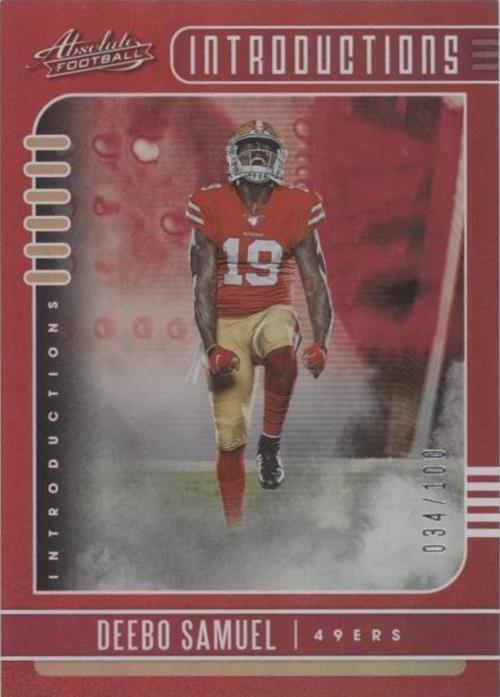 2019 Panini Absolute - Introductions Deebo Samuel #6 Spectrum Red /100 ...