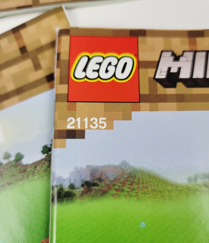 Lego Minecraft (21135) 5 diiferent books COMPLETE INSTRUCTION MANUAL ...