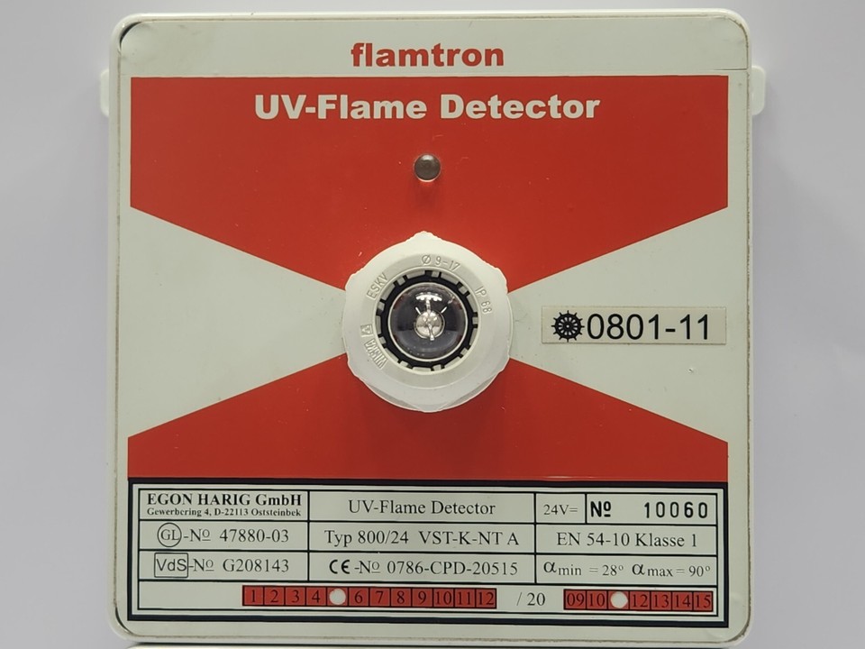 Egon Harig Flamtron 800/24 VST-K-NT Un Detector De Llama UV | eBay