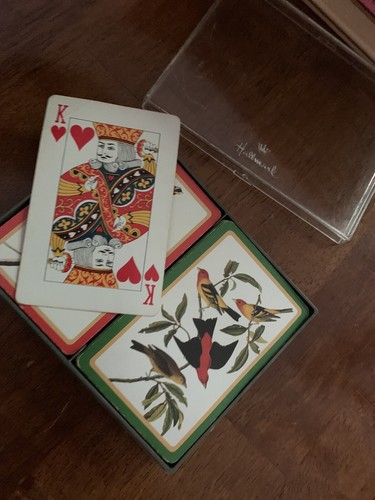 Vintage Hallmark Bridge Playing Cards with Bird Design | eBay