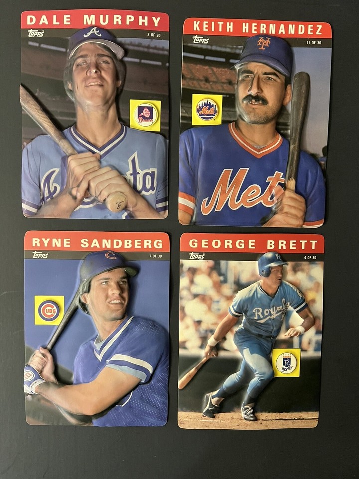 1985 topps 3d baseball Card Lot. 8 Cards Included | eBay