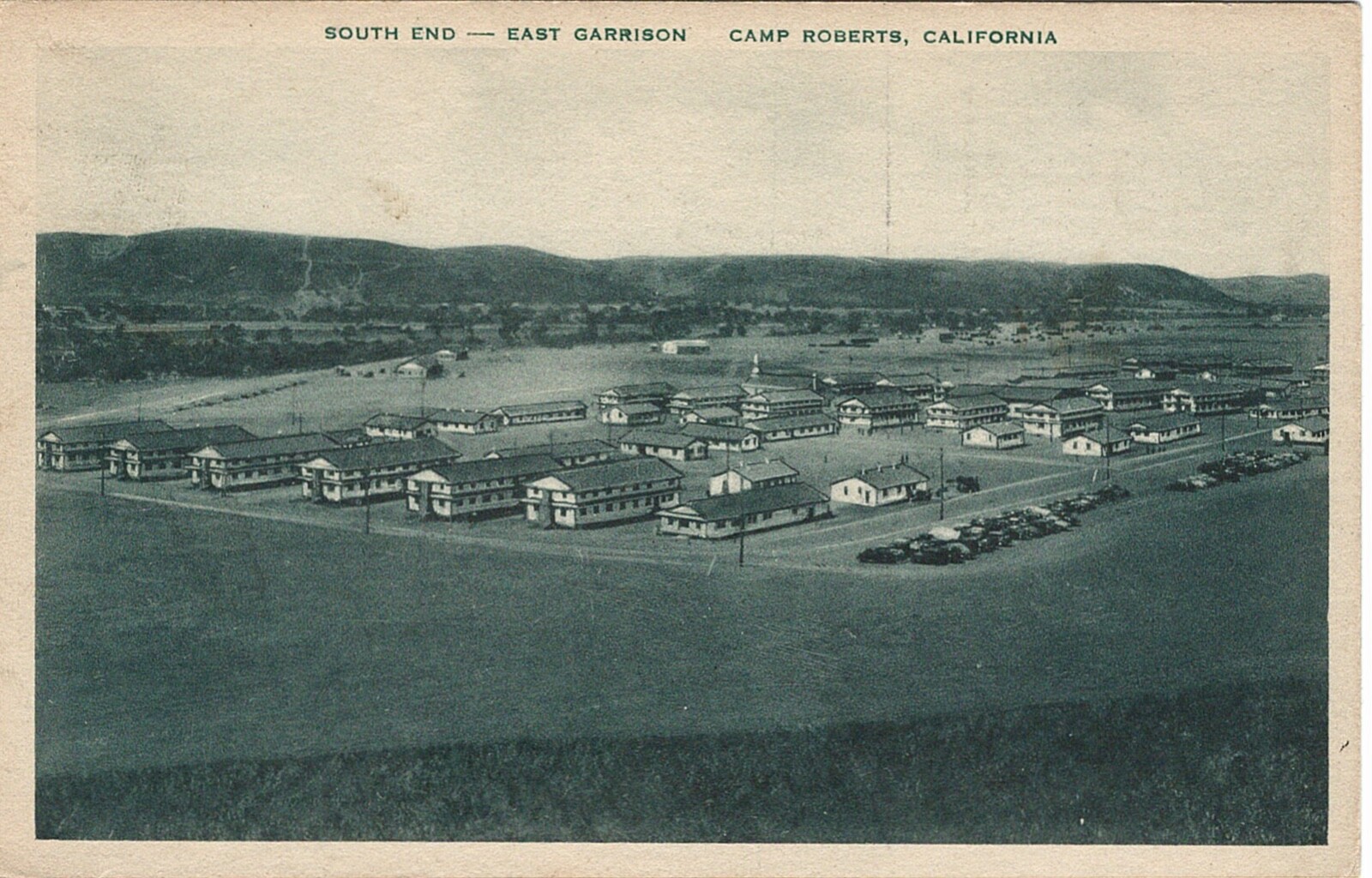 Vintage Postcard South End East Garrison Camp Roberts CALIFORNIA | eBay