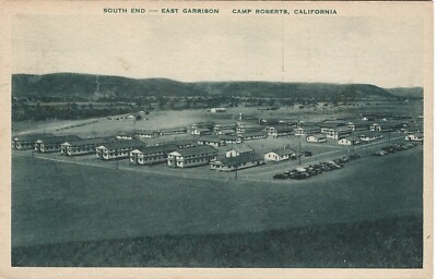 Vintage Postcard South End East Garrison Camp Roberts CALIFORNIA | eBay