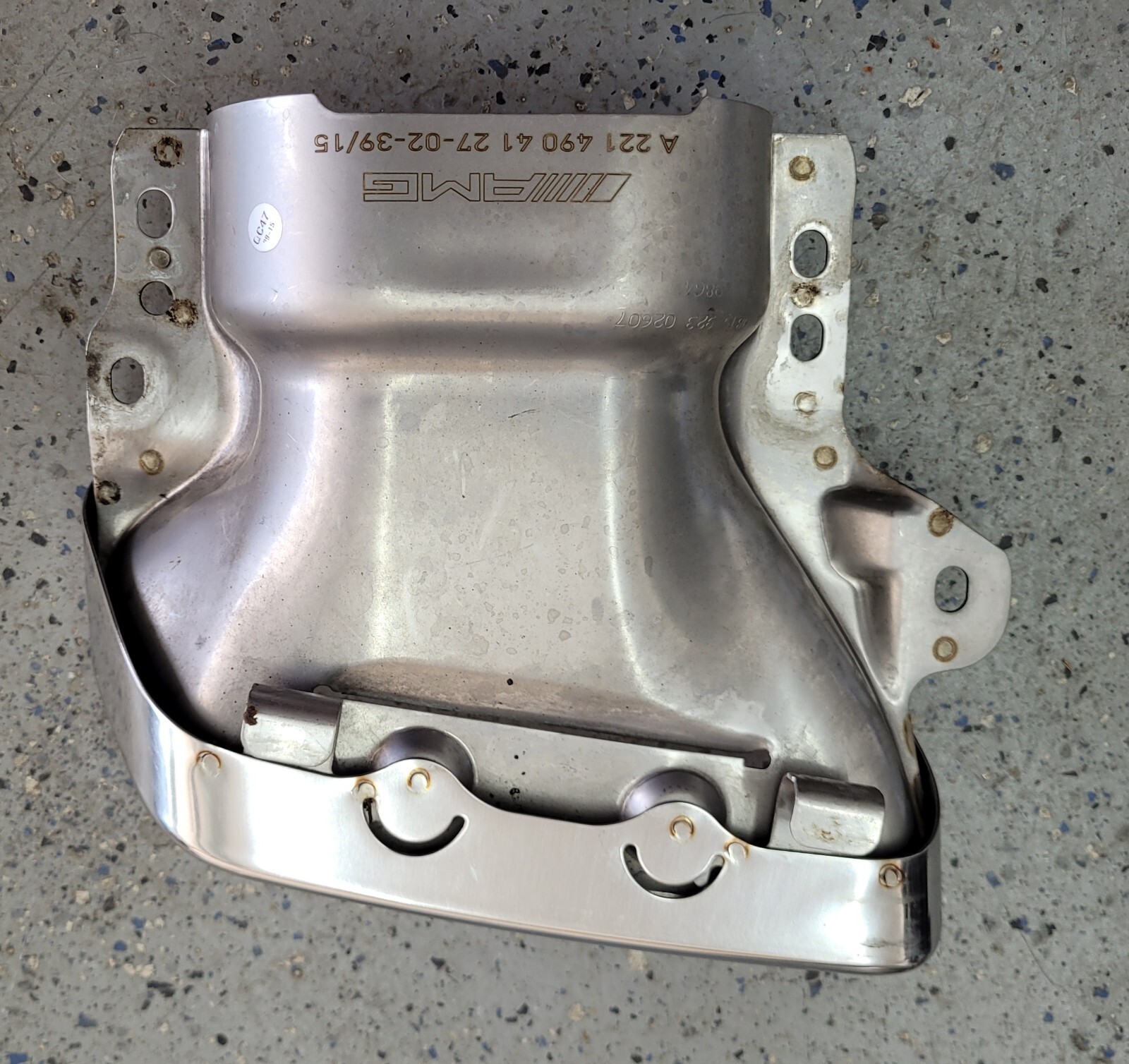 Mercedes Benz AMG Exhaust Tips 2214904227 2214904127 Chrome | eBay