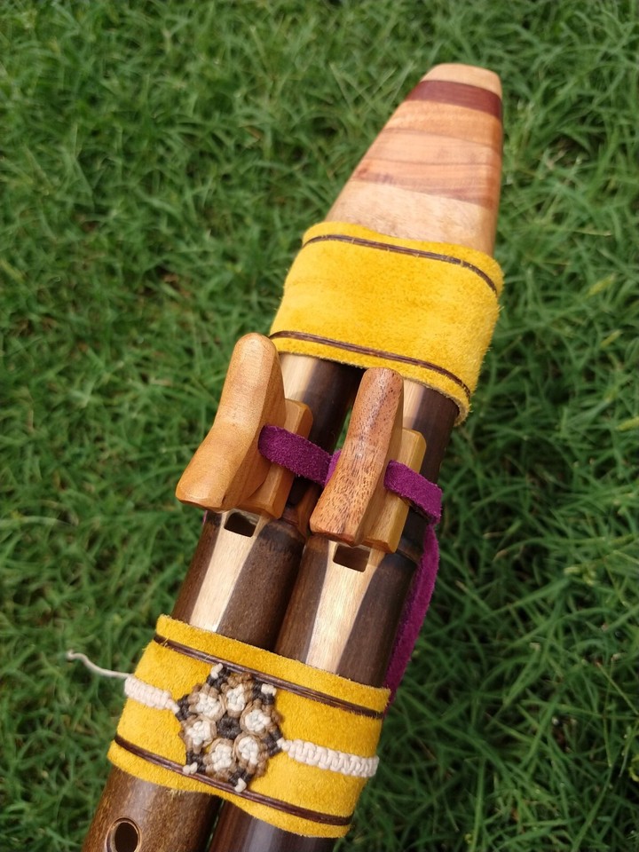 Native American Double Drone Flute in C 432 - 440 Hz | eBay