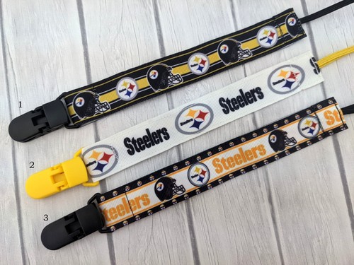 Steelers Pacifier Clip Pacifier Holder Baby Shower Gift Football ...