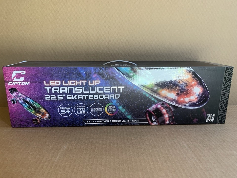 LED Skateboard Light Up Translucent KIDS Toy Cipton 22.5” (NEW) Gift | eBay