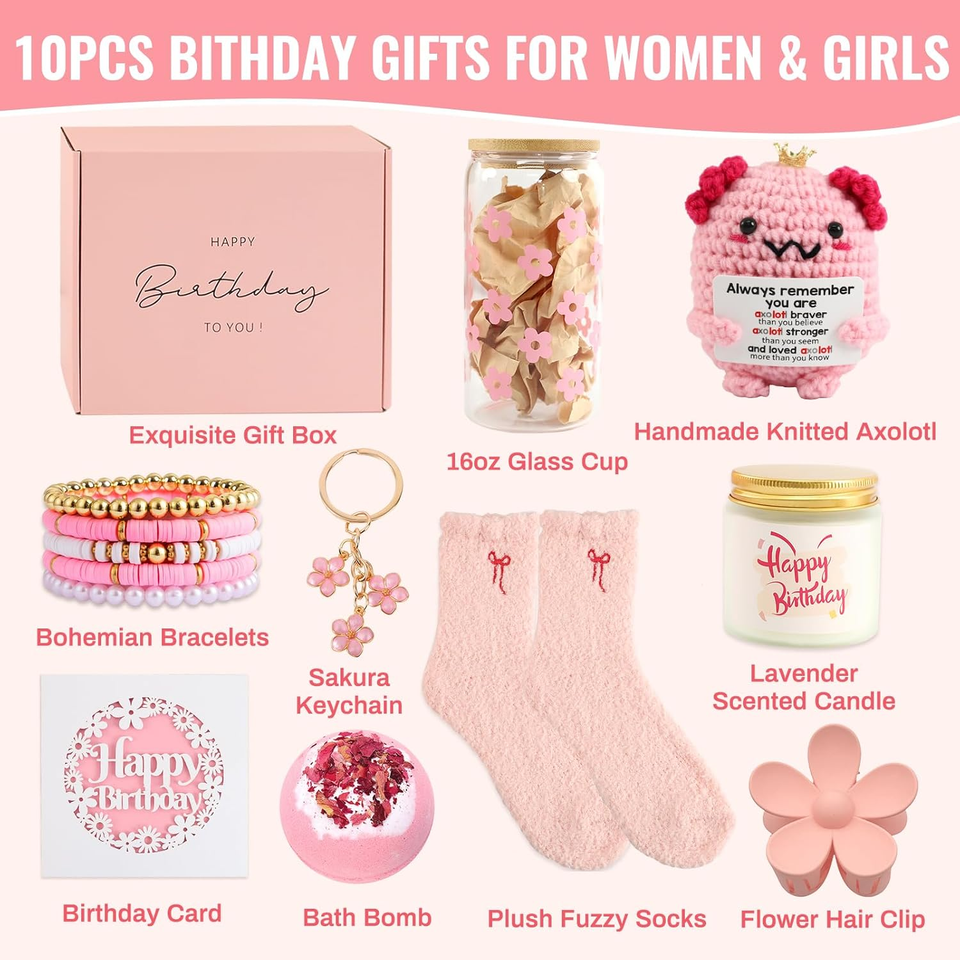 Birthday Gifts for Teen Girls, Women, Her, Unique Happy Birthday Gift ...