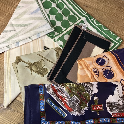 Vintage Scarf Lot Of 7 READ 1960s - 70s Many Symphony Scarves , Paris ...