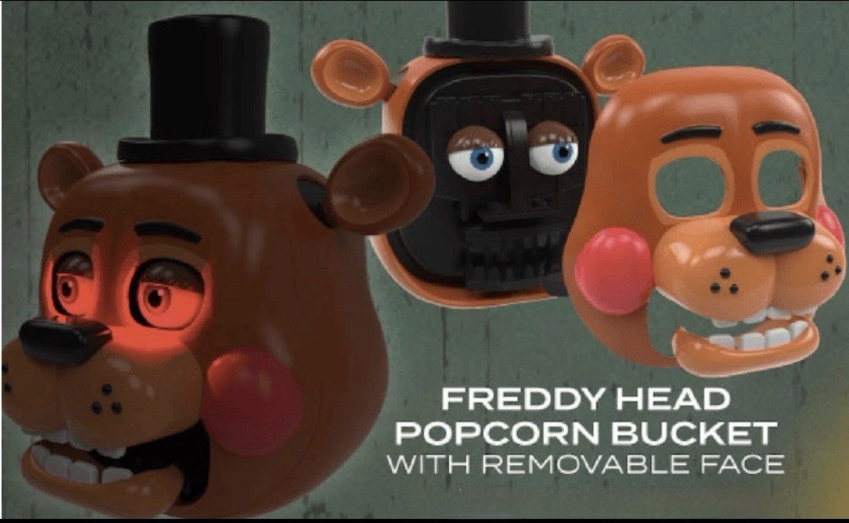 Five Nights At Freddys FNAF 2 Freddy Mask Head Light Up Popcorn Bucket ...