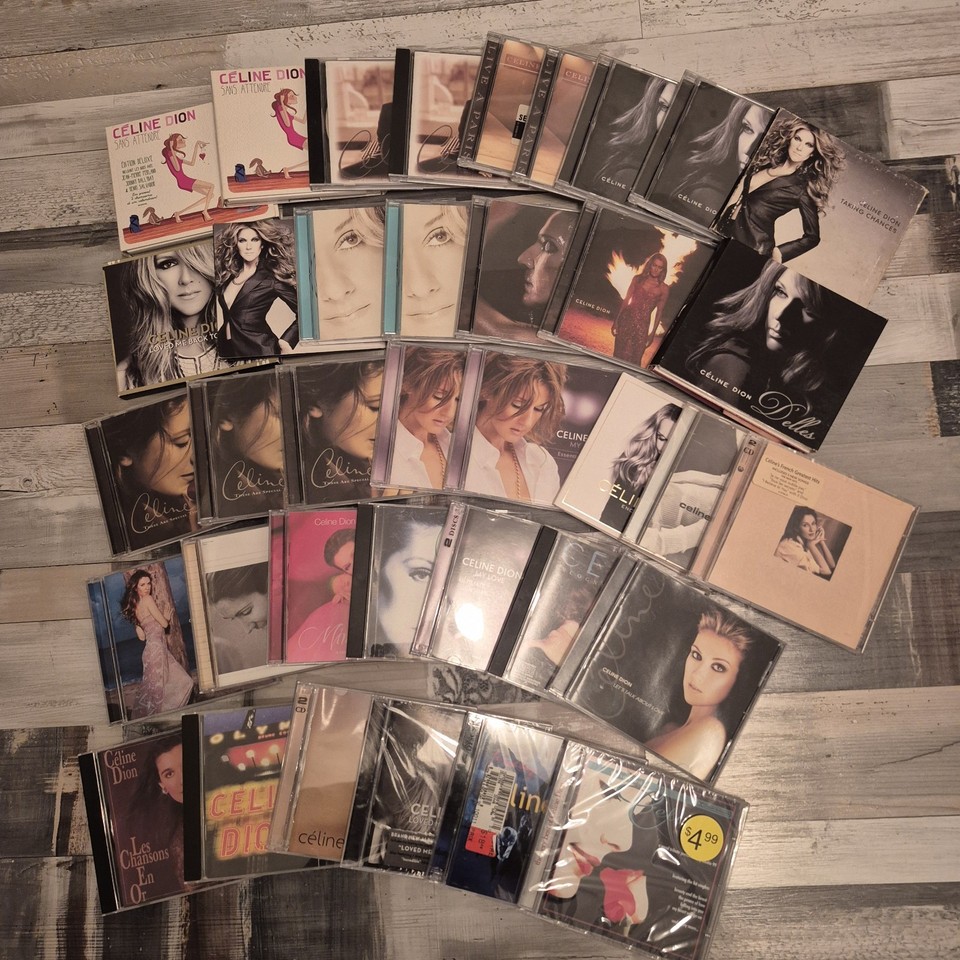 Bundle Celine Dion Lot [ 34 Cds Used & 3 Brand New] English & French ...
