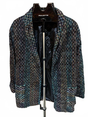 Dahlia Poports Handwoven Multicolor Jacket Small | eBay