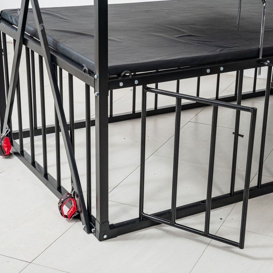 BDSM Bondage Kit Trussed Frame Restraint Sex Furniture Bed Torture Cage ...
