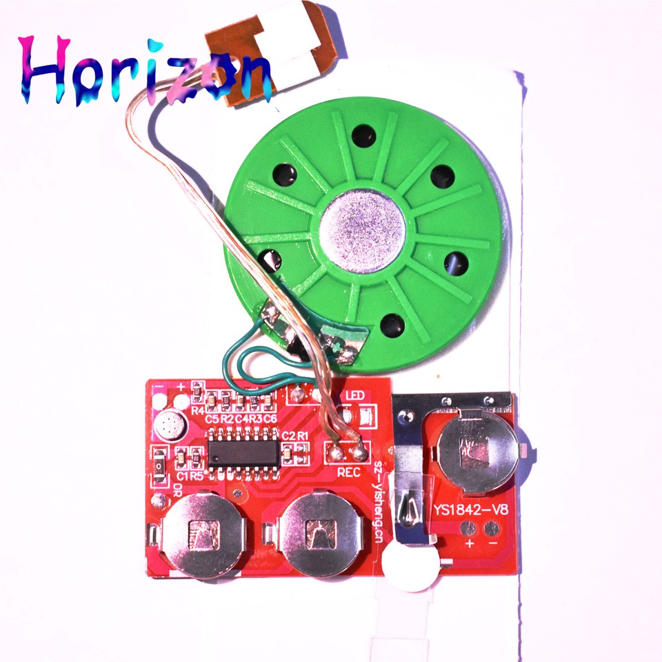 30s Greeting Card Recordable Voice Sound Module Chip With Speaker ...