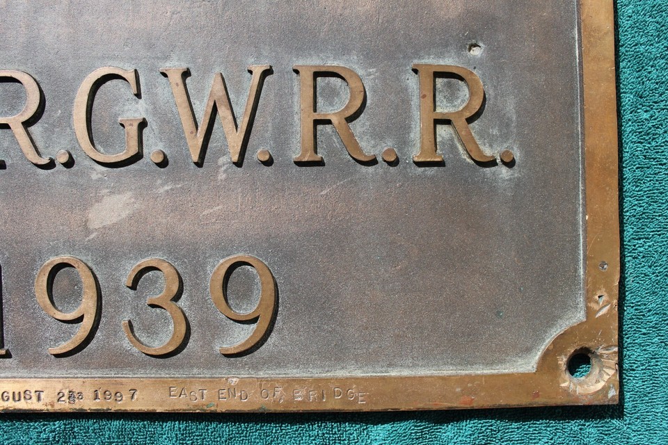 1939 Denver & Rio Grande Western Railroad Sign Rare D&RGW Railway Malta ...