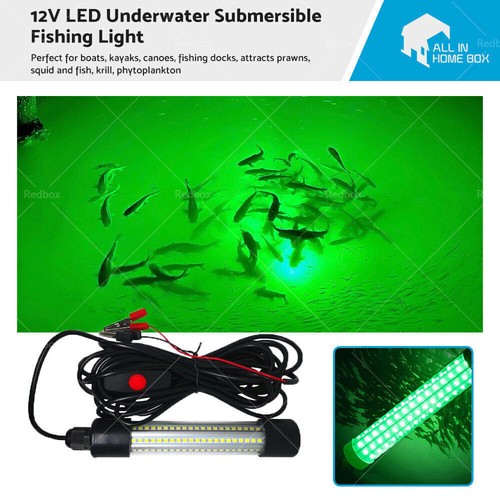 12V LED Underwater Fishing Light Stick Squid Fish Prawn Lure Lamp ...