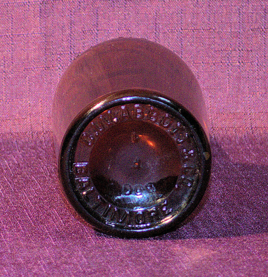 CW ABBOT & CO BALTIMORE 00 Bitters Antique Bottle Brown 8" Tall 2.25 ...