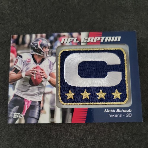 Matt Schaub 2012 Topps NFL Captain's Patch #NCP-MSC Texans and Falcons ...