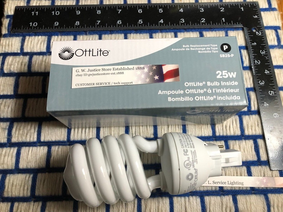 NEW SB25-P Ott-lite 25w plug in swirl type P H34J3K or 20w type M or ...
