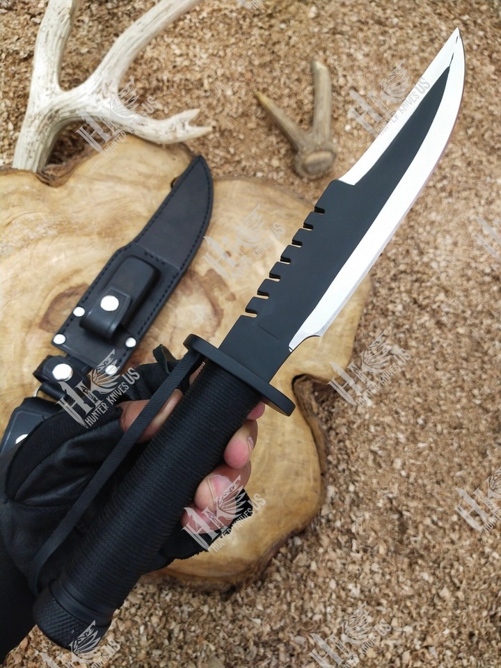 Authentic Rambo Knife: Stainless Steel Survival Gear - Overall length ...