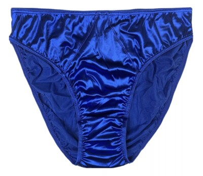 Second Skin Satin Hipster Panty Royal Blue XL | eBay