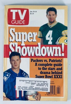 TV Guide Magazine January 25 1997 Drew Bledsoe & Brett Favre New York ...
