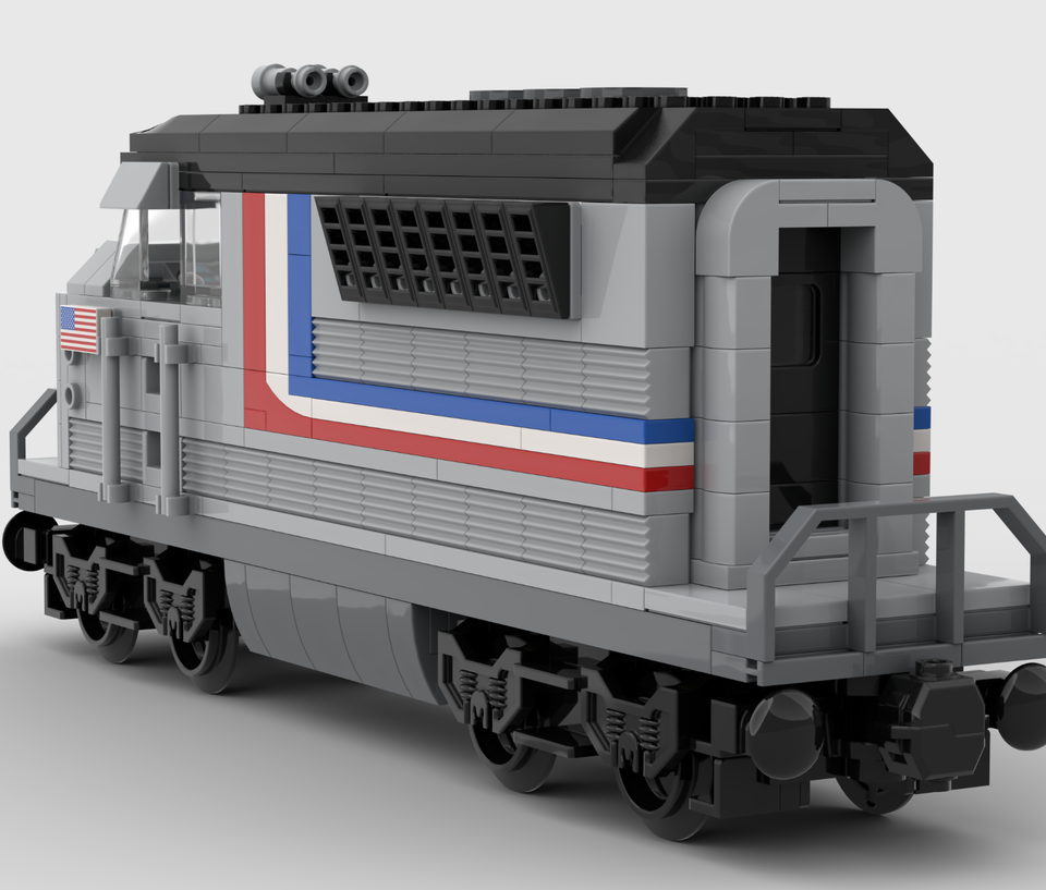 LEGO EMD Commuter Train Locomotive CUSTOM Kit, MOC. 100% NEW LEGO ...